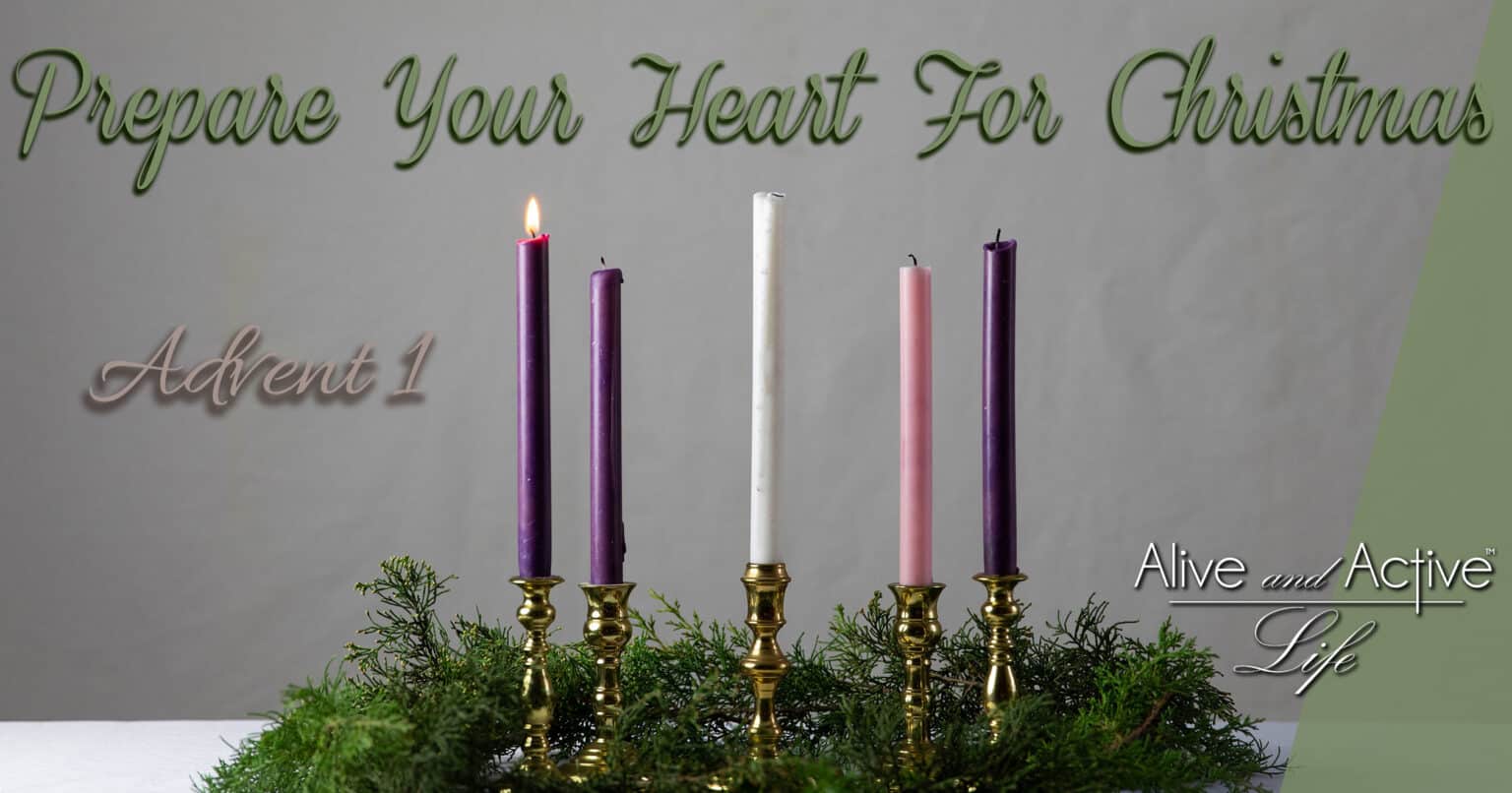 Prepare Your Heart For Christmas - Advent #1 - Alive and Active Life